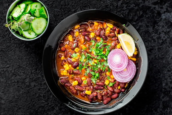 Curry haricots rouges et maïs