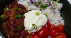 Recette végétarienne - Curry d'haricots rouges - Menu végétarien